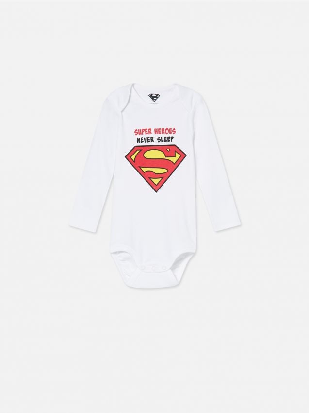 Body Superman Kolor biały - SINSAY - YC871-00X