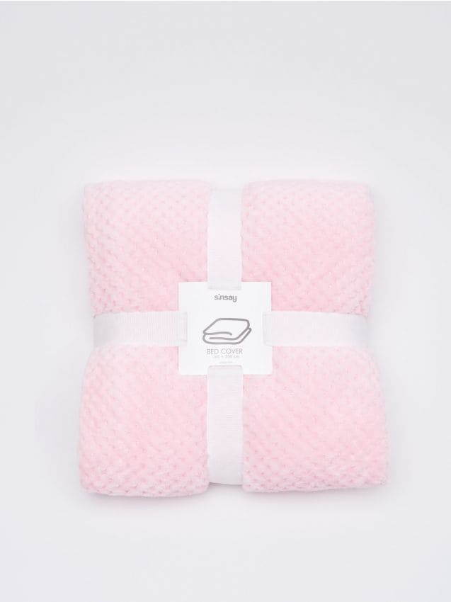 Prekrivač za krevet Boja pastelno roze - SINSAY - YF286-03X