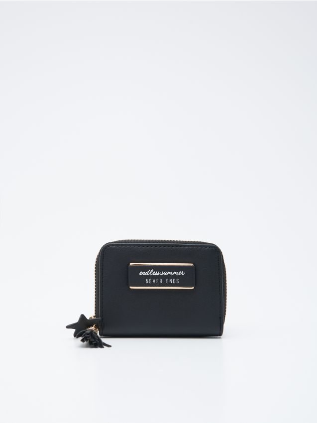 Wallet with decorative fastening Farbe Schwarz - SINSAY - YI434-99X