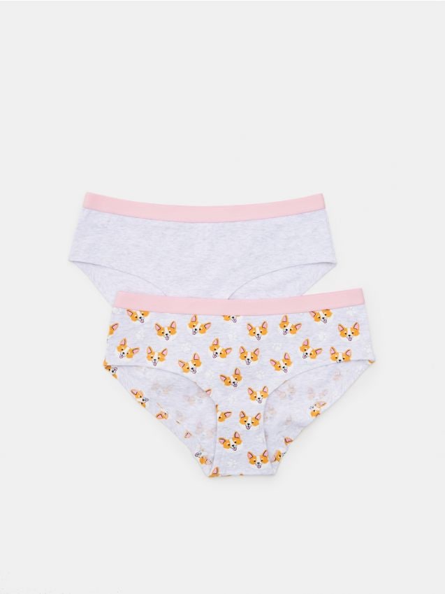 2 pack majtek typu hipster Kolor szary - SINSAY - ZA130-09M