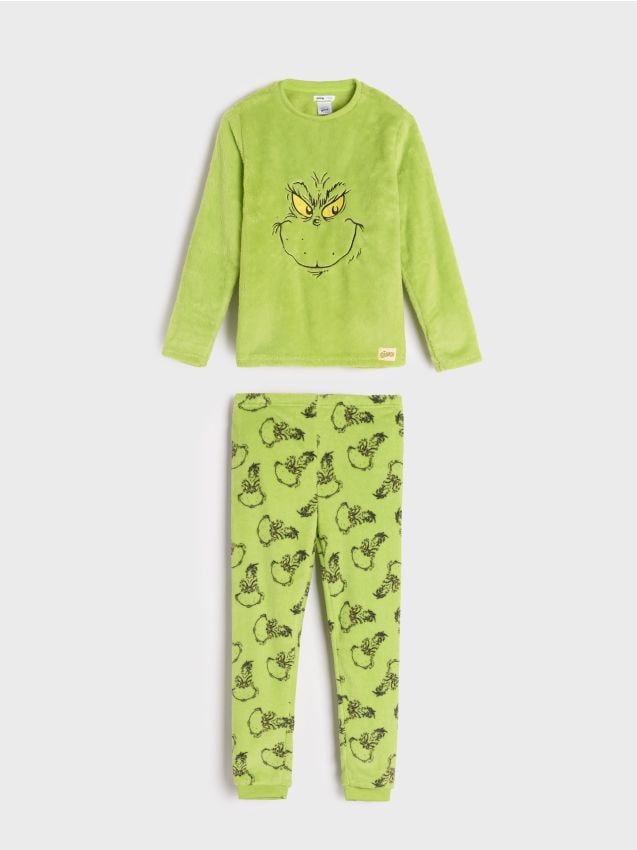 Dvodelni komplet pižame Grinch Barva rumeno zelena - SINSAY - ZP456-71X